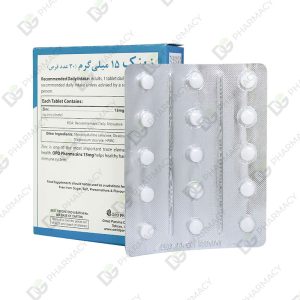 زینک 15 میلی گرم او پی دی فارما